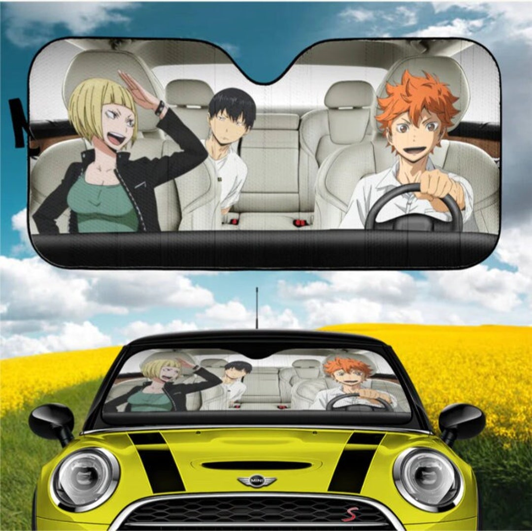 Saeko's Driving Haikyuu Car Auto Sunshades Anime Car - Etsy