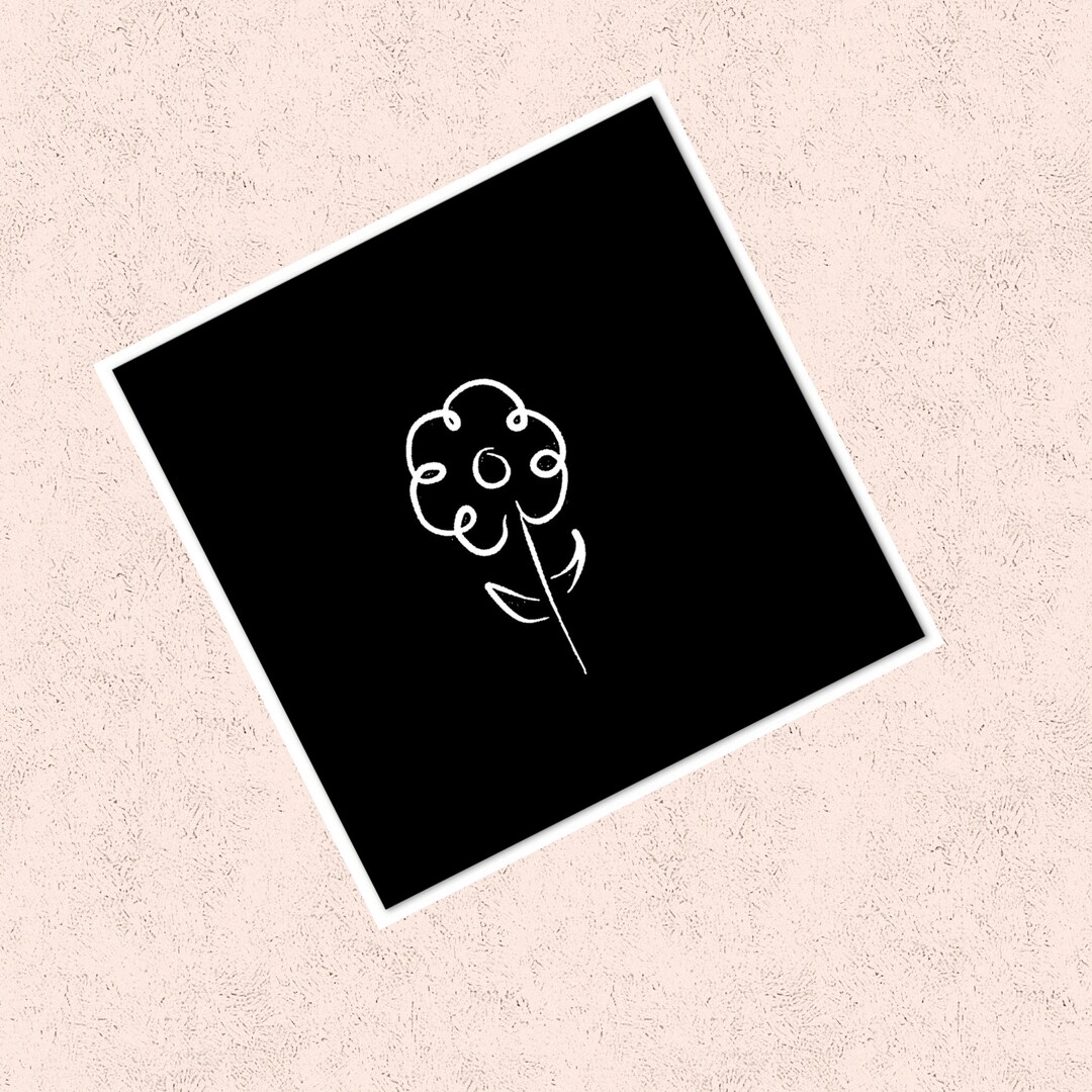 Simple Flower Art, Flower Art Print, Minimalist Art, Minimalist Wall ...