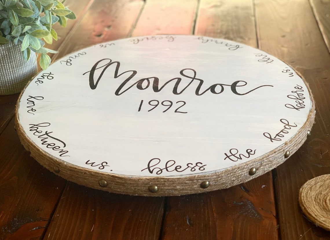 Personalized Lazy Susan - Etsy