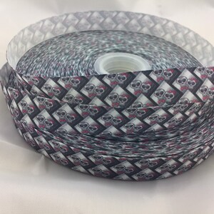 Skull Grosgrain Ribbons, Skull Ribbons. Available in 5/8, 7/8 and 1.5 ...