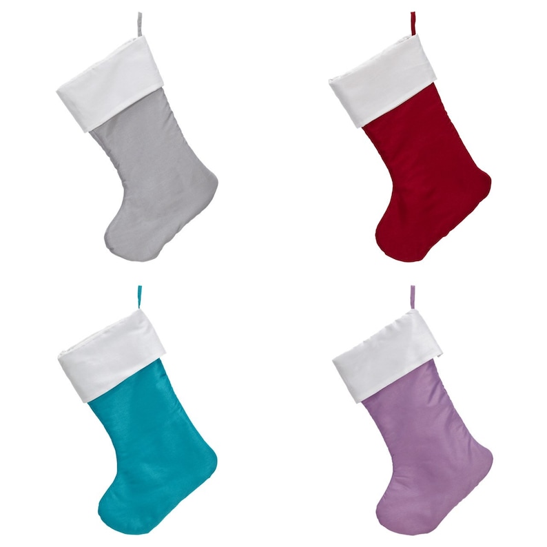 Blank Christmas Stocking available in some fun colours your | Etsy