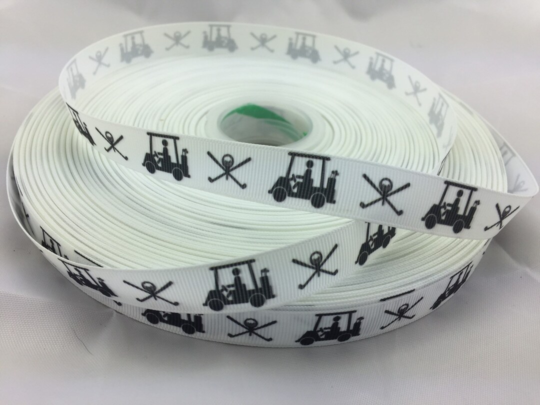 Golf Ribbons, Golf Cart Ribbons, Sport Ribbons. Available in 5/8 or 7/8 ...