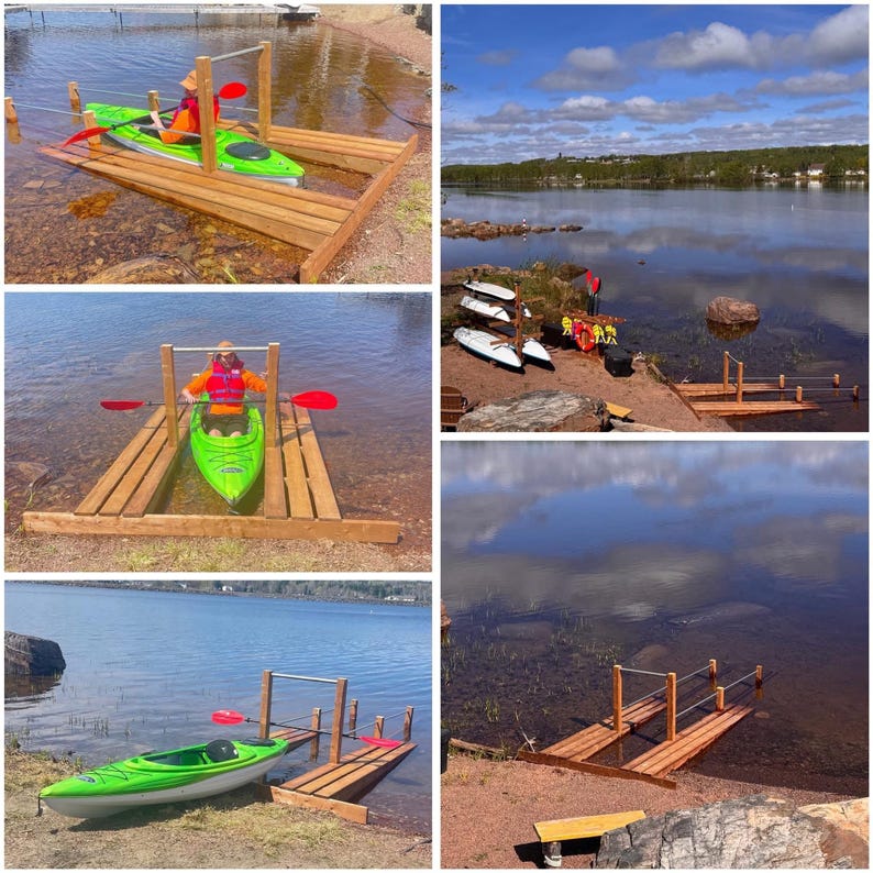 Kayak Launch Dock - Drawing and Material List - Etsy