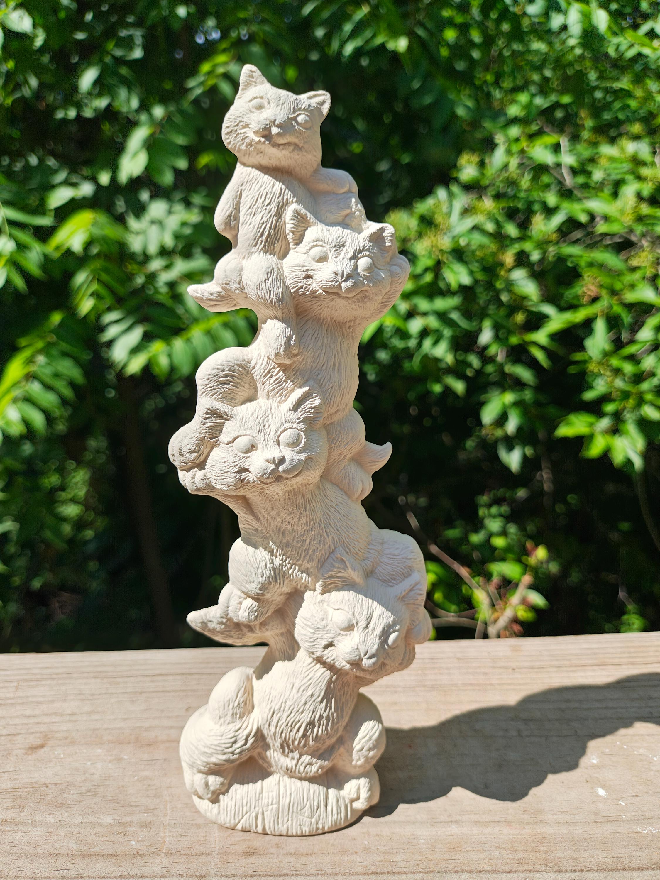 Stack of Cats Bisque - Etsy