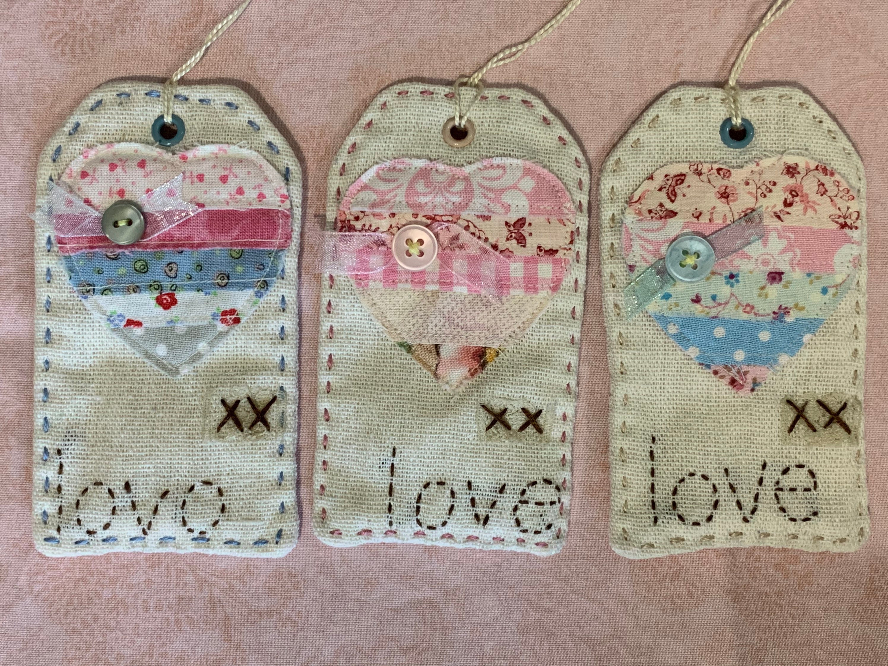 Shabby Chic Linen Gift Tags - Etsy