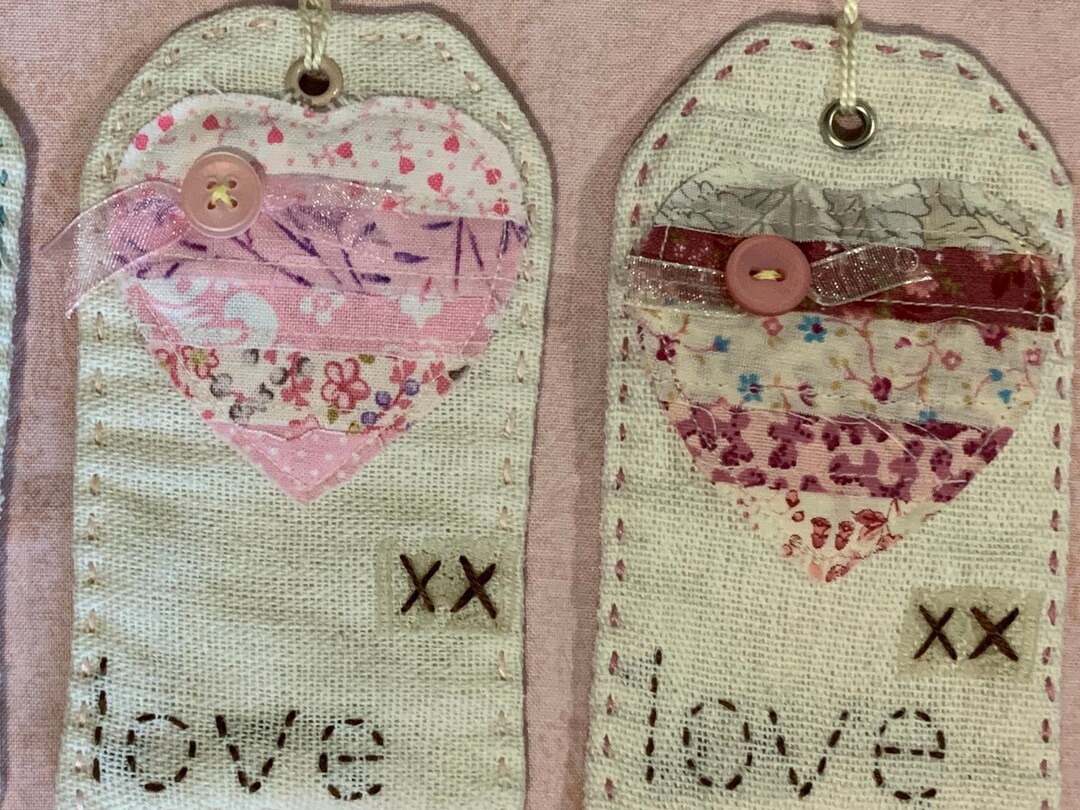 Shabby Chic Linen Gift Tags - Etsy