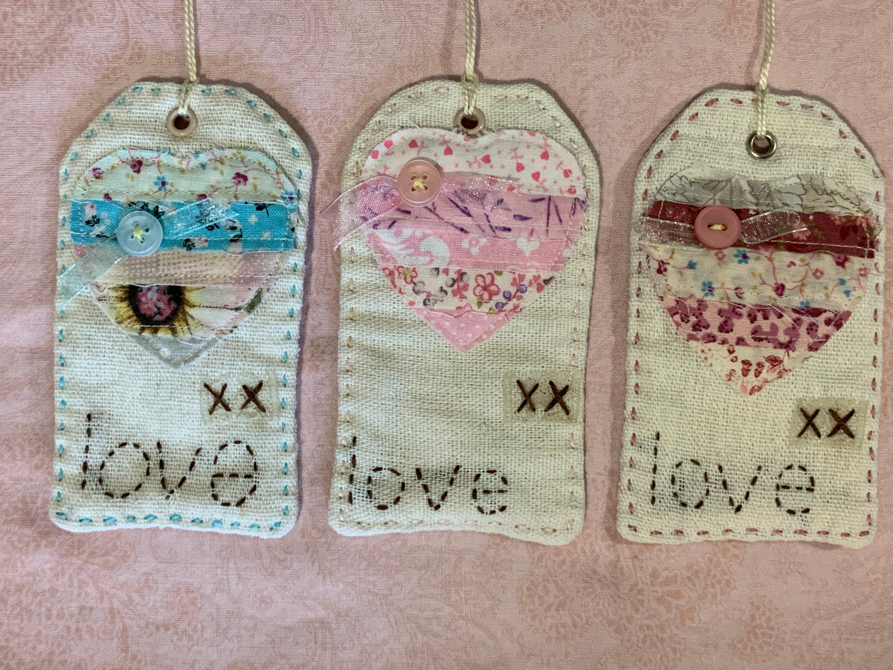 Shabby Chic Linen Gift Tags - Etsy