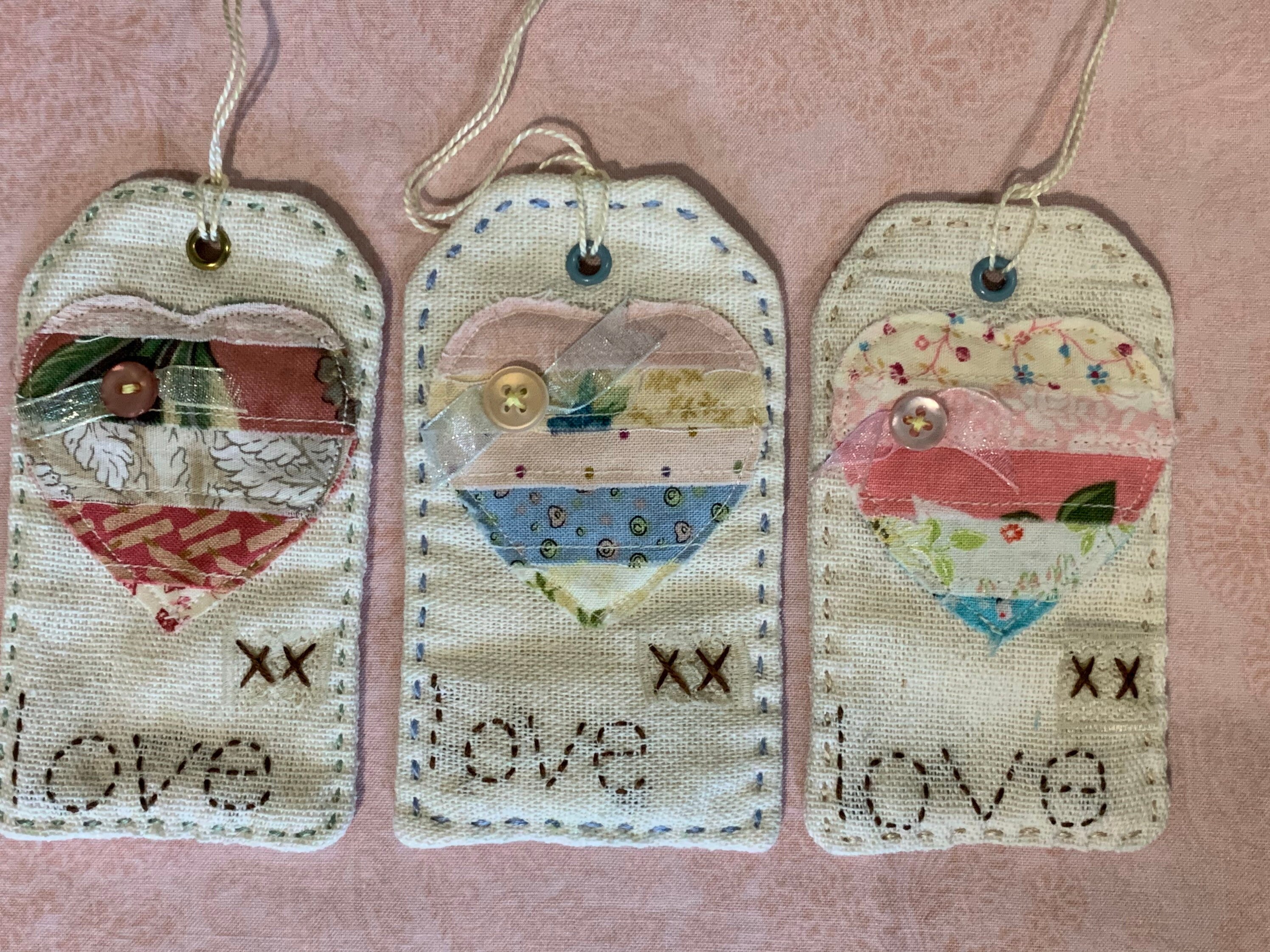 Shabby Chic Linen Gift Tags - Etsy