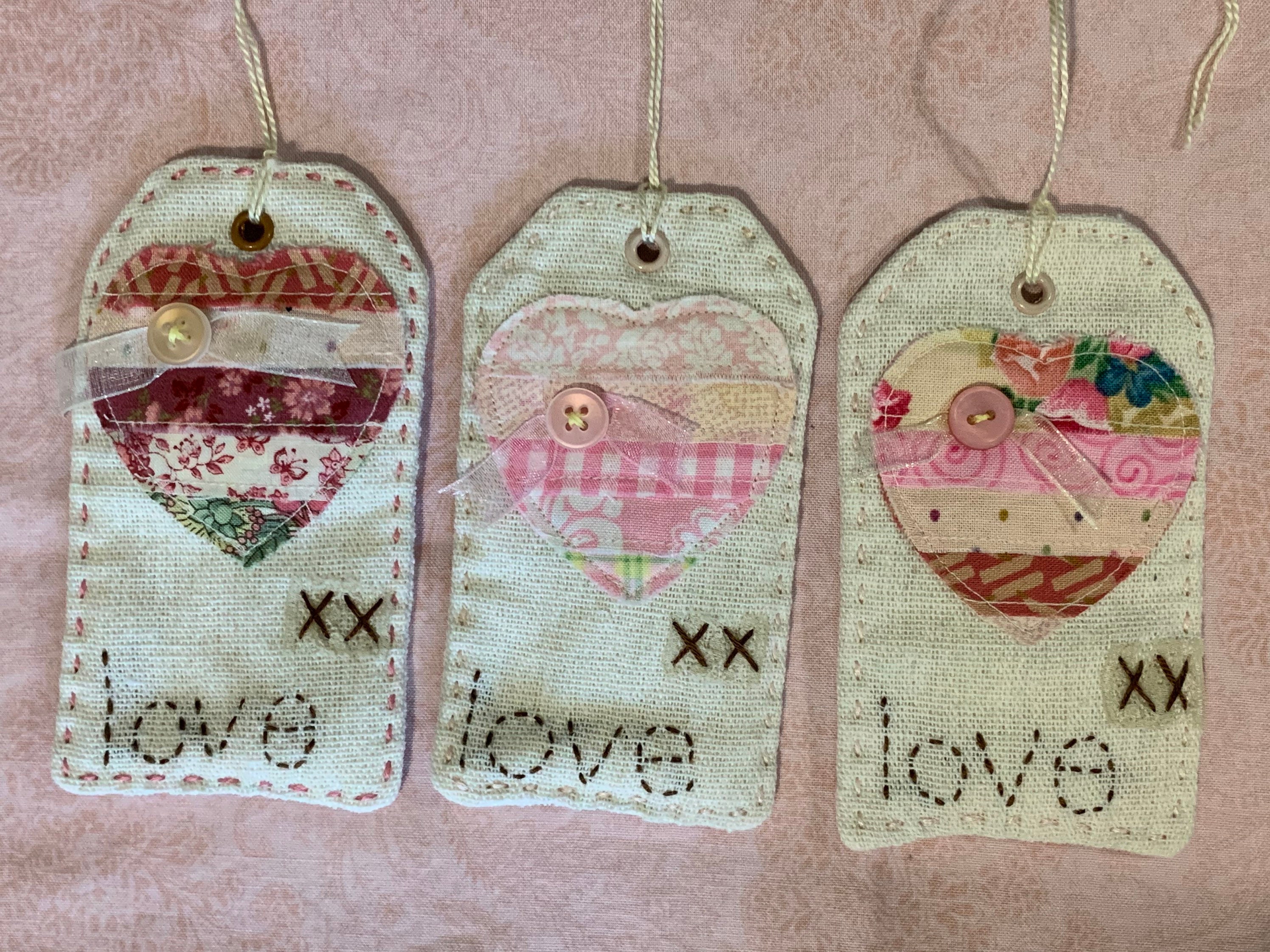 Shabby Chic Linen Gift Tags - Etsy