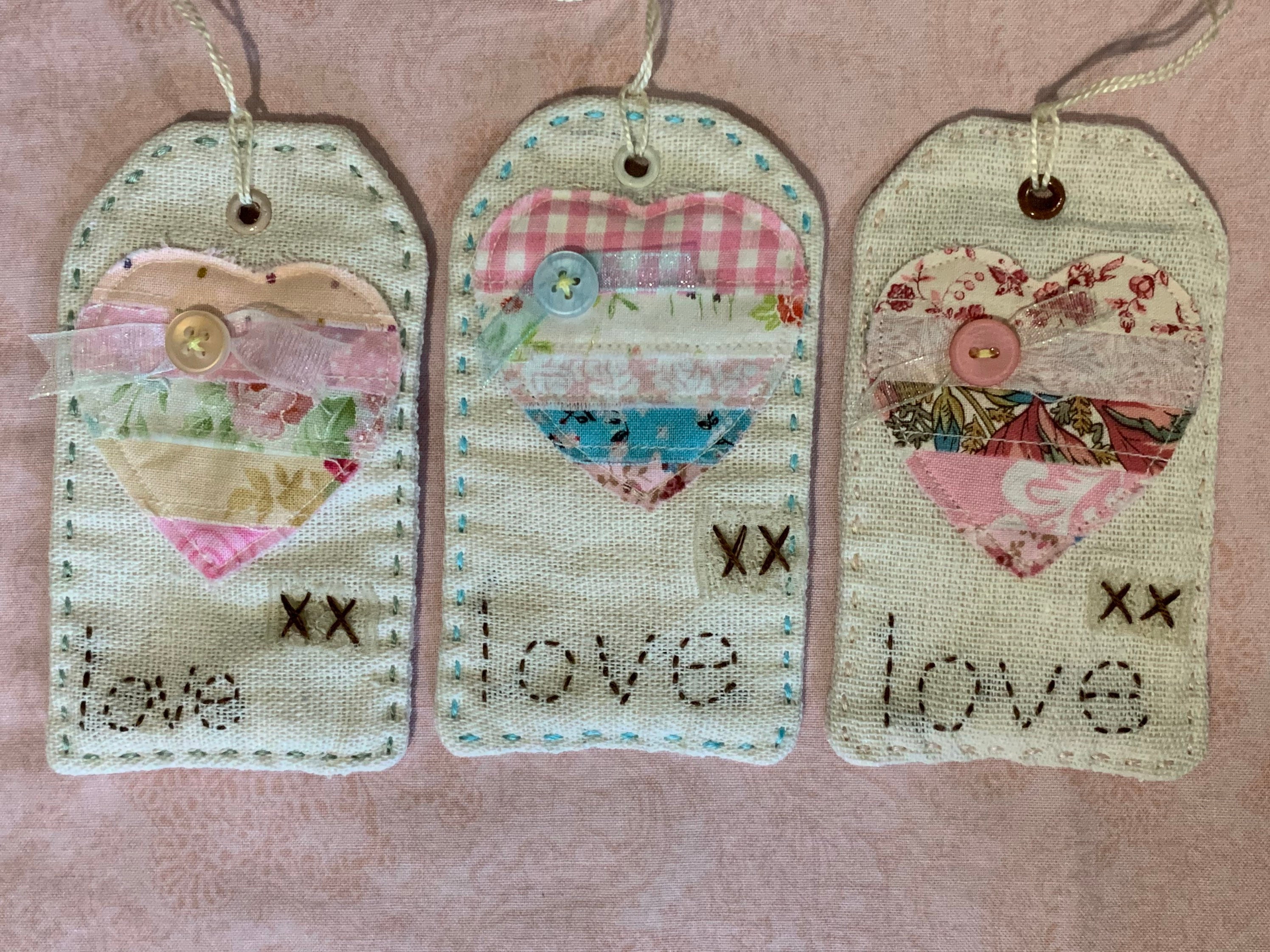 Shabby Chic Linen Gift Tags - Etsy