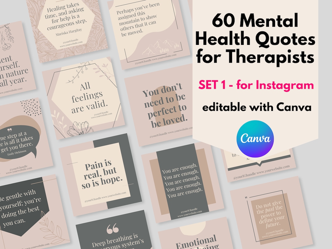 60 Mental Health Therapy Quotes for Therapist, Social Worker, Counselor ...