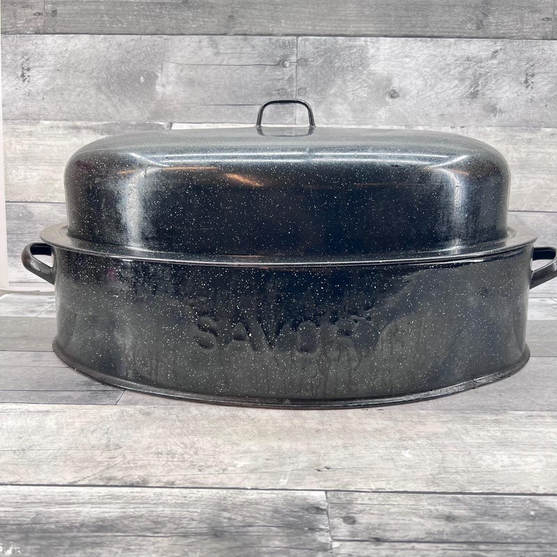 Vintage Enamel Pan - Etsy