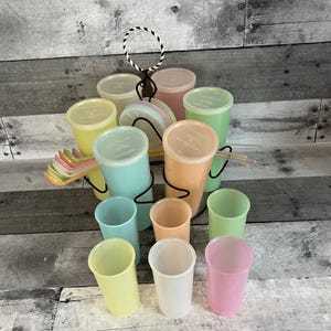 Vtg 1954 Tupperware Millionaire Drinkware Set W Caddy 42 Pieces 1009 - Etsy
