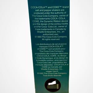 Coca Cola Coke Vintage Classic Salt and Pepper Shakers in Box 2118 - Etsy