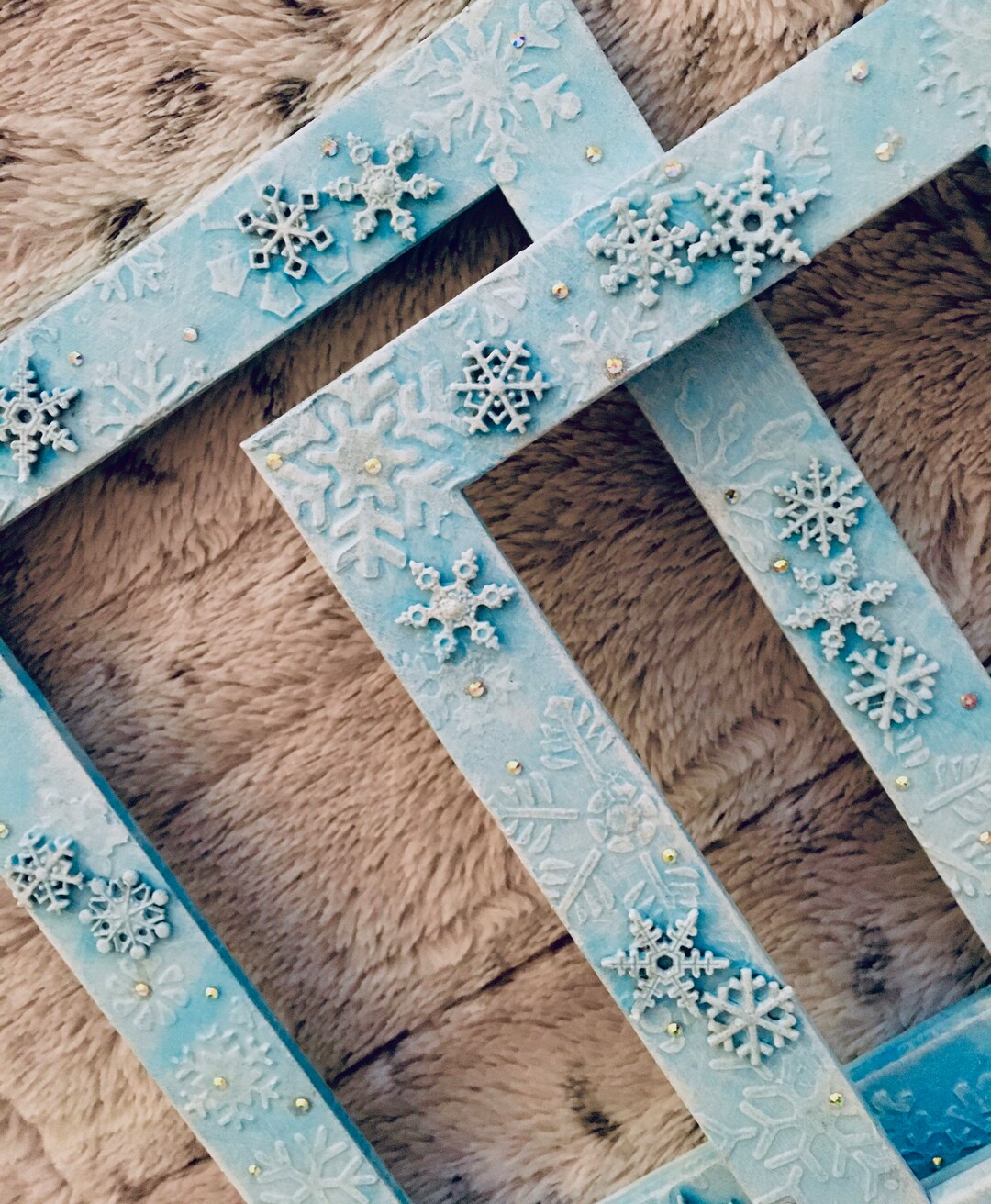 Snowflakes Picture Frame, Snowflake Photo Frame, Yule Ball, Wedding ...