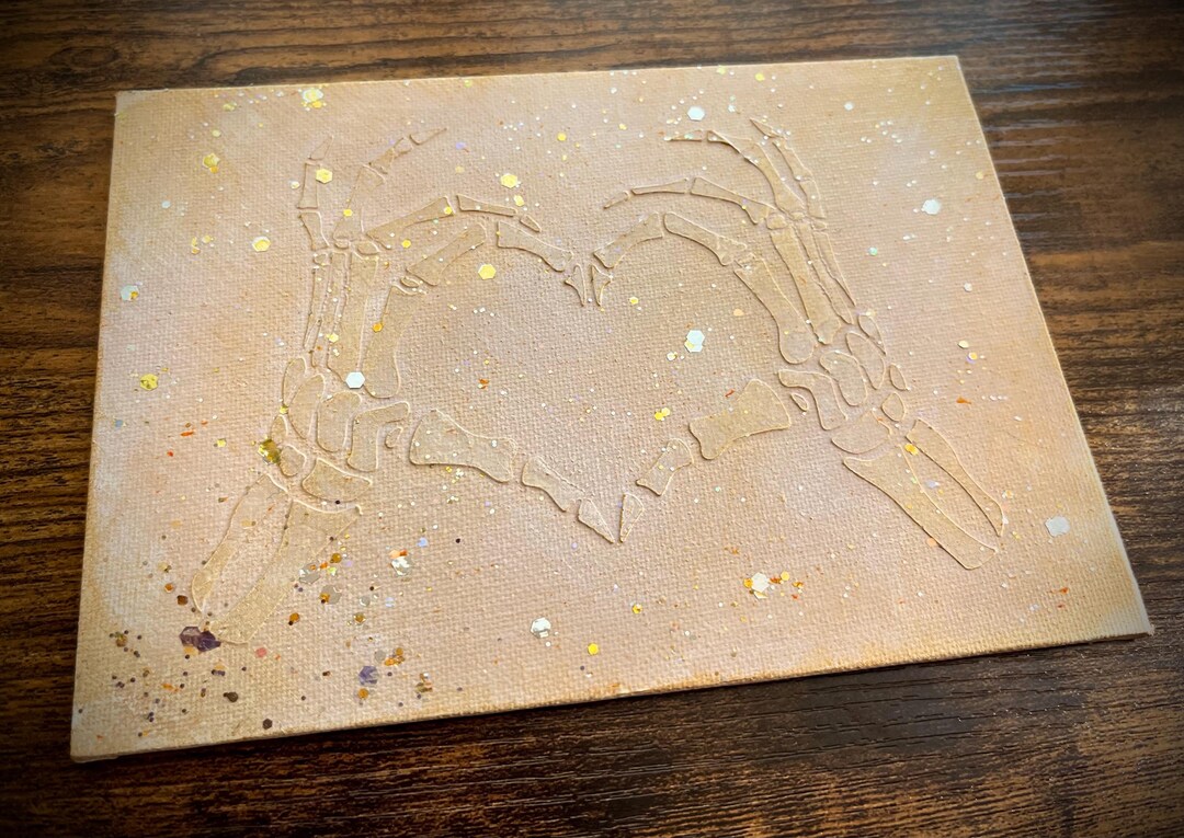 Pastel Skeleton Lovers Art, Skull Painting, Cottage Core, Pastel Goth ...