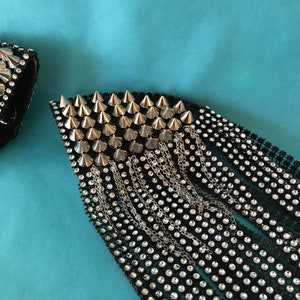Spiked Epaulettes Epaulets | Spike Shoulder Pads | Punk Spike Epaulets ...