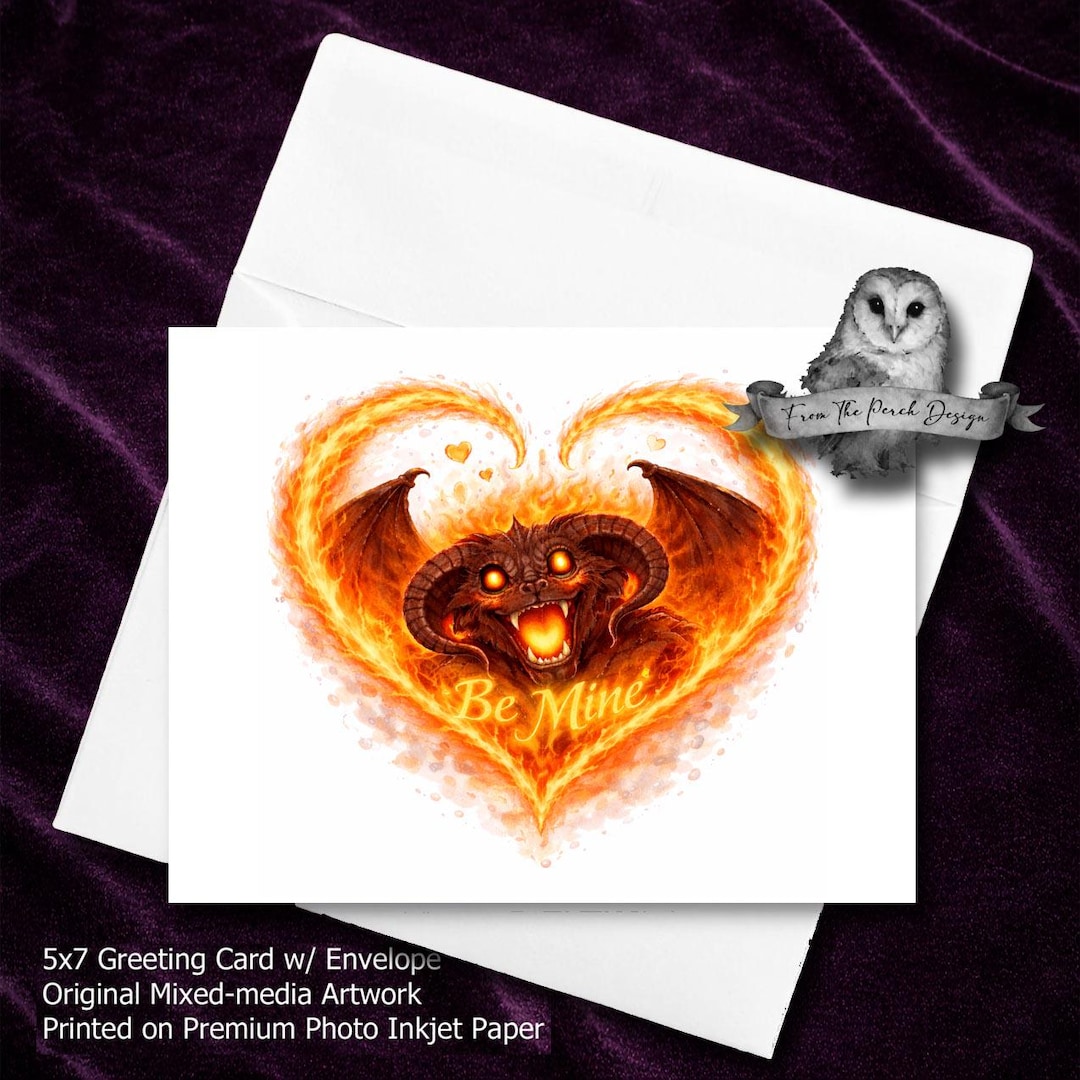 Closed 4/23-5/10 Valentine's Day Card - Balrog Card - Funny - LOTR ...