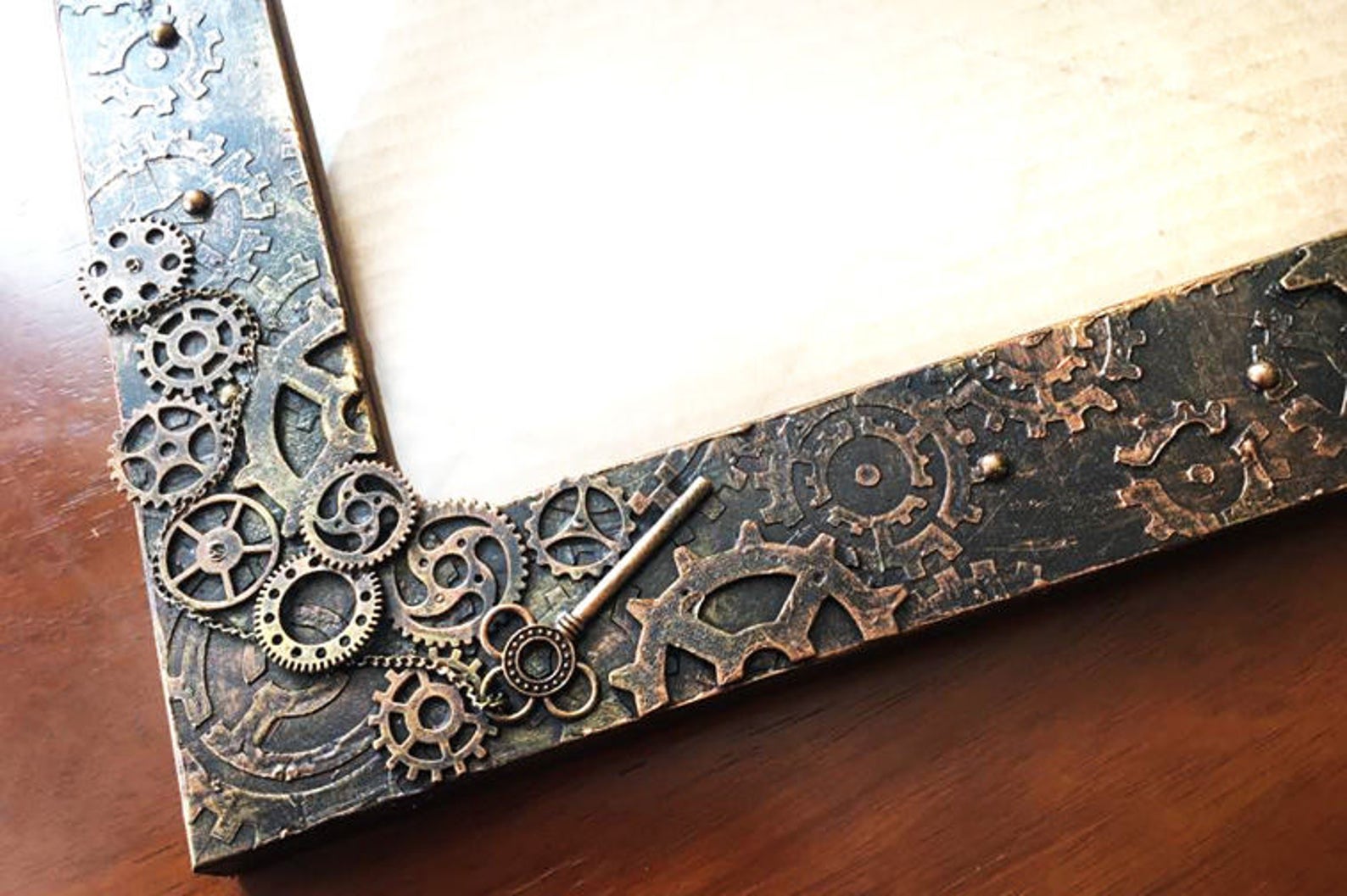 Steampunk Picture Frame INDUSTRIAL Steampunk Photo Frame - Etsy