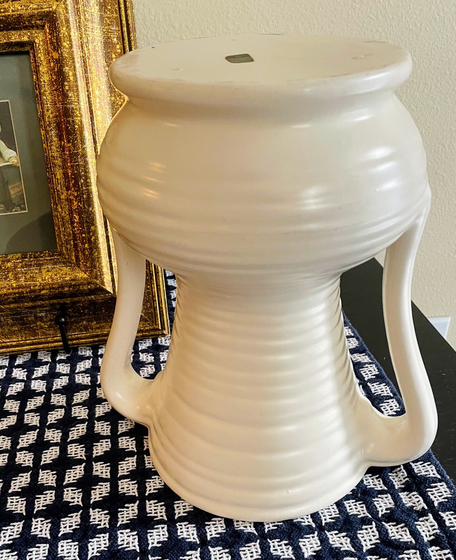 Antique/vintage HAEGER POTTERY Double Handled Ribbed Body Urn Shape ...