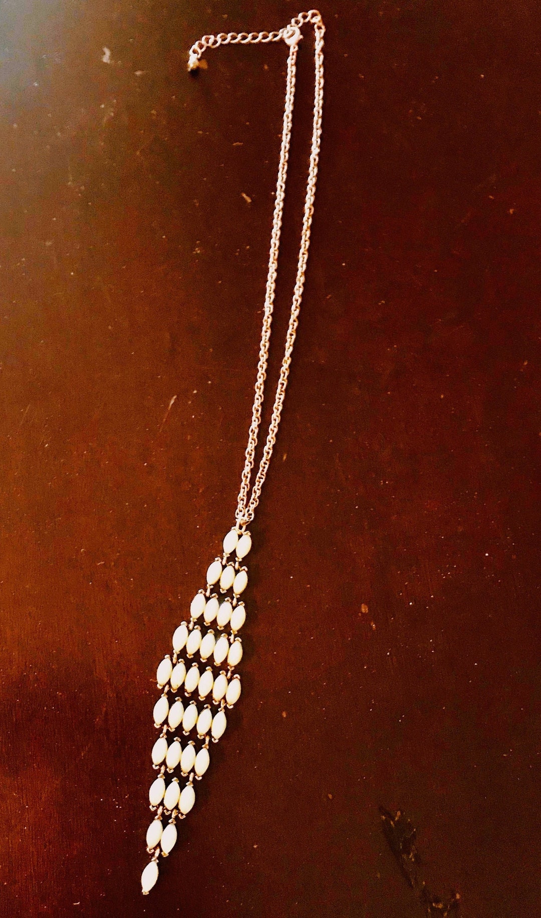 ART DECO Style 1920's FLAPPER Look Necklace-beautiful Linked ...