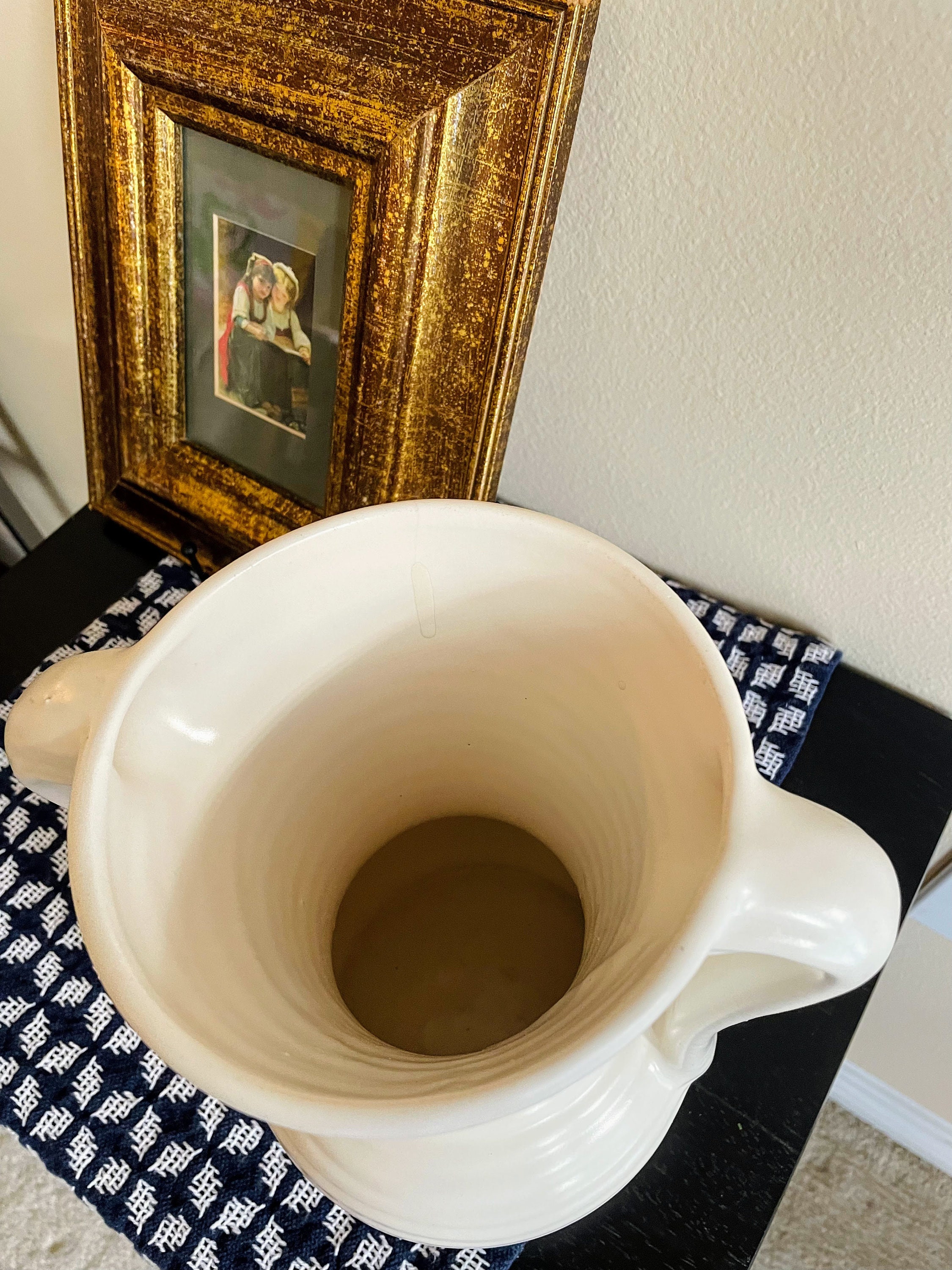 Antique/vintage HAEGER POTTERY Double Handled Ribbed Body Urn Shape ...