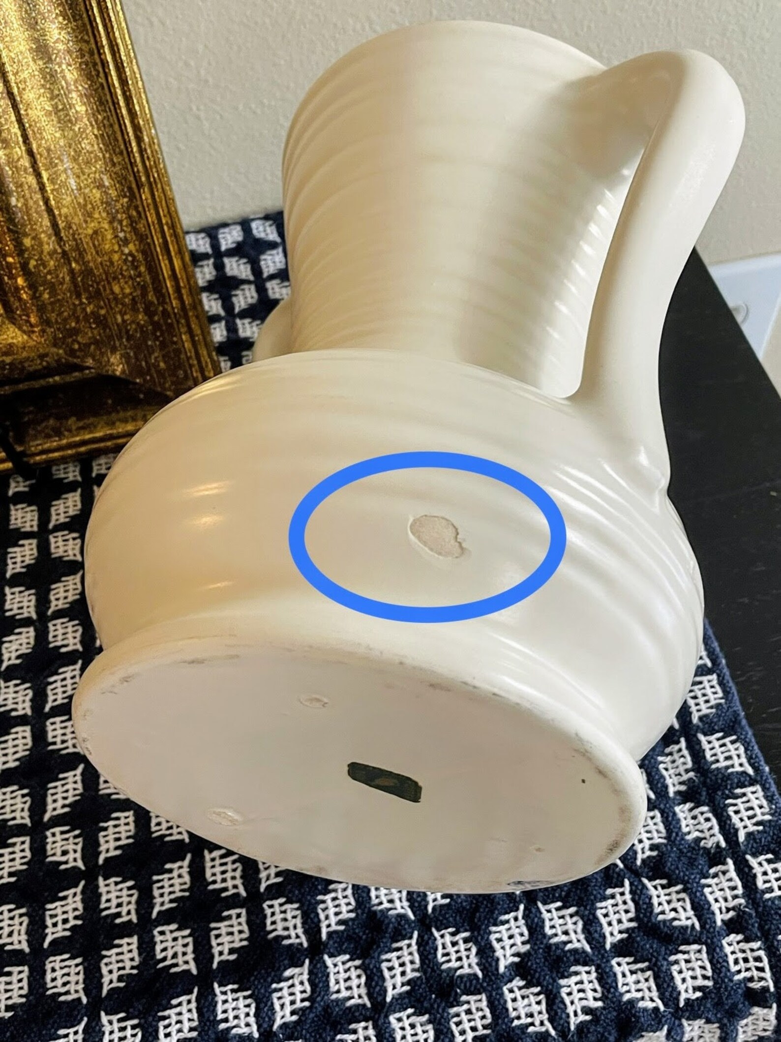 Antique/vintage HAEGER POTTERY Double Handled Ribbed Body Urn Shape ...