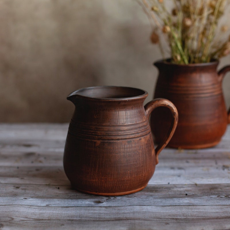 Clay Pitcher - Etsy
