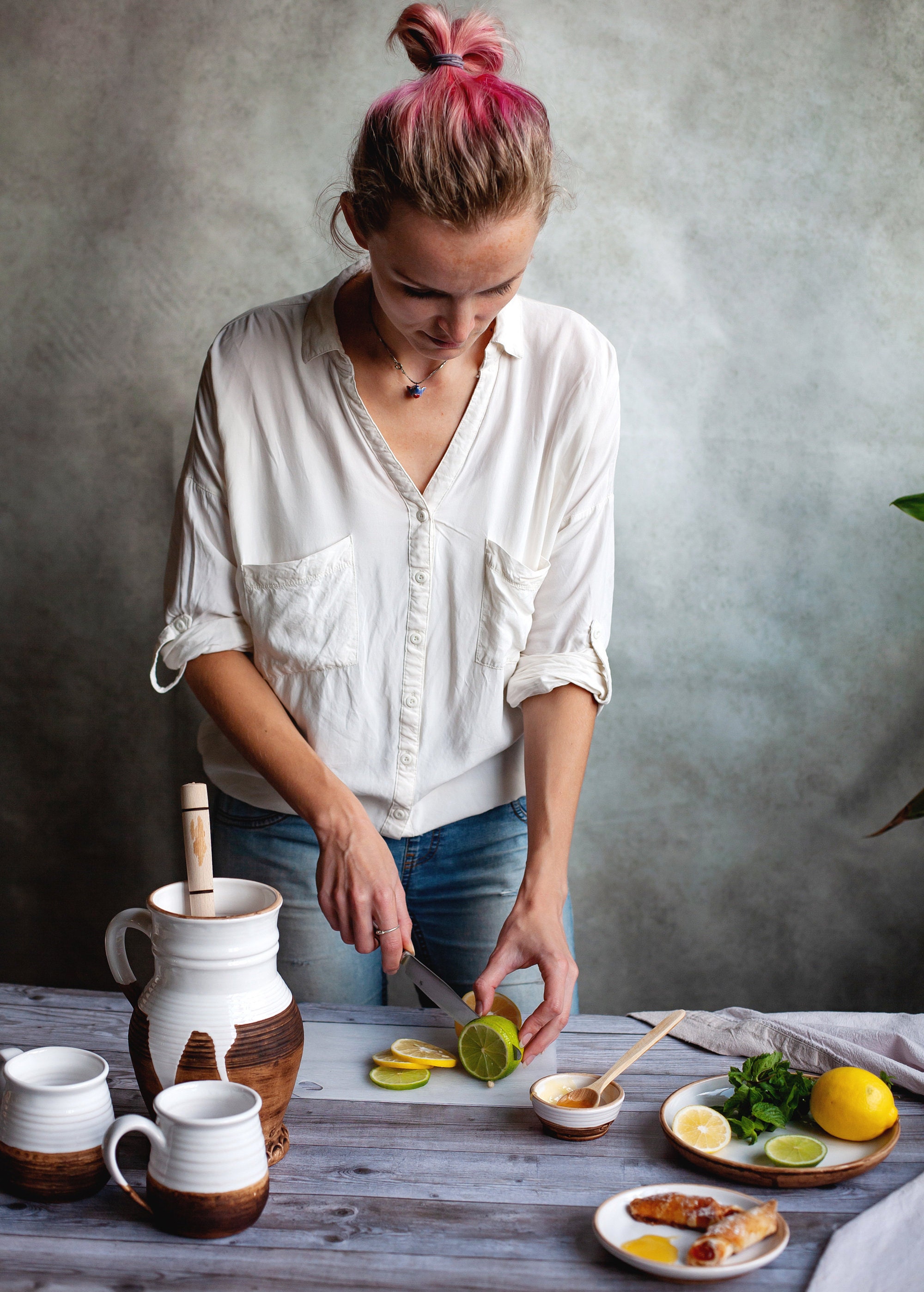 Ceramic water pitcher Stoneware Rustic Serving Beer pitcher | Etsy