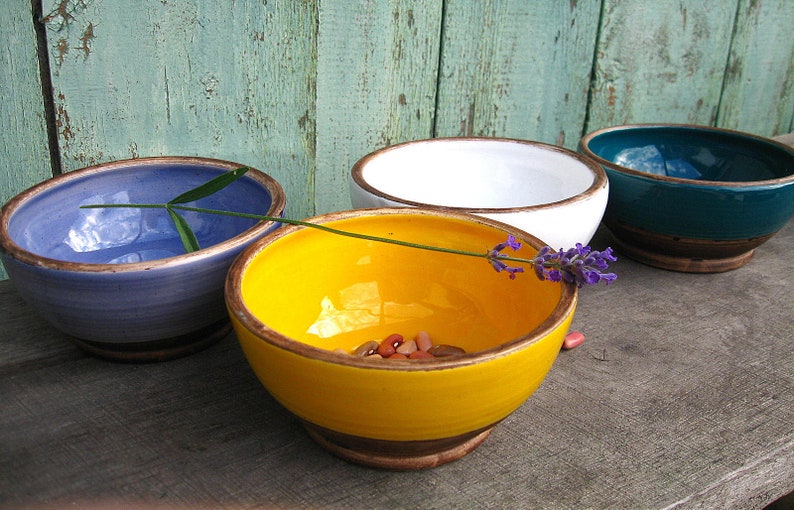 Deep stoneware dinner bowls Rustic salad bowl Handmade pottery | Etsy