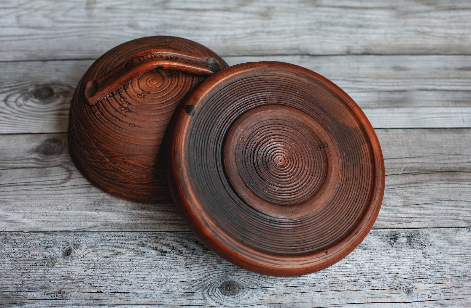Round Butter Dish With Lid, Ceramic Cheese Keeper, Handmade Lidded ...
