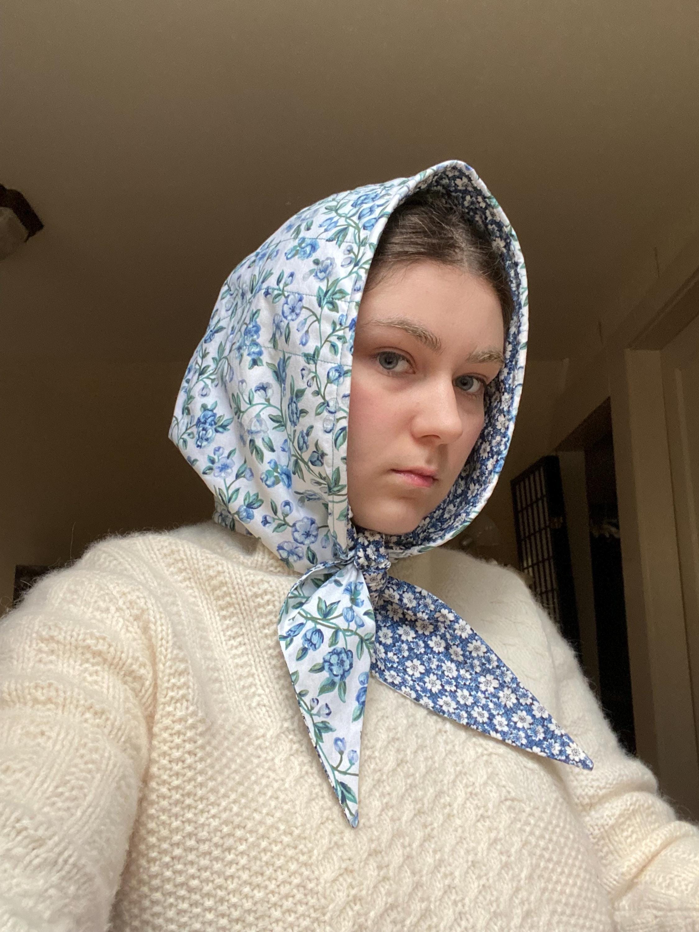 Babushka Quilted Hood Headscarf - Etsy