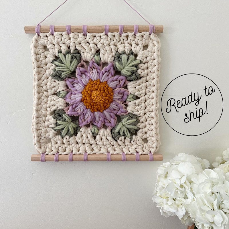 Floral Granny Square - Etsy