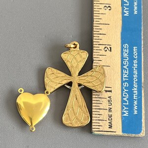 LOCKET Rosary Centerpiece & Crucifix / 2 Gold Crucifix Miraculous Medal ...