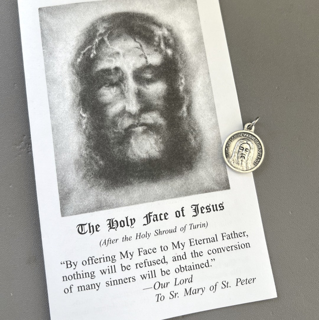 Holy Face of Jesus Medal Holy Face of Christ Medal / Holy Face of Jesus ...