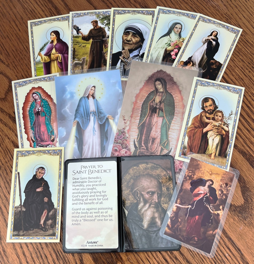 Set 12 Catholic Prayer Card / Saint Francis Joseph Holy Card / St ...