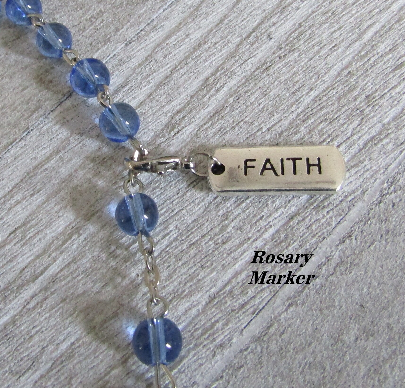 Rosary Marker FAITH Blessed PROTECTED Trust Planner Charm - Etsy