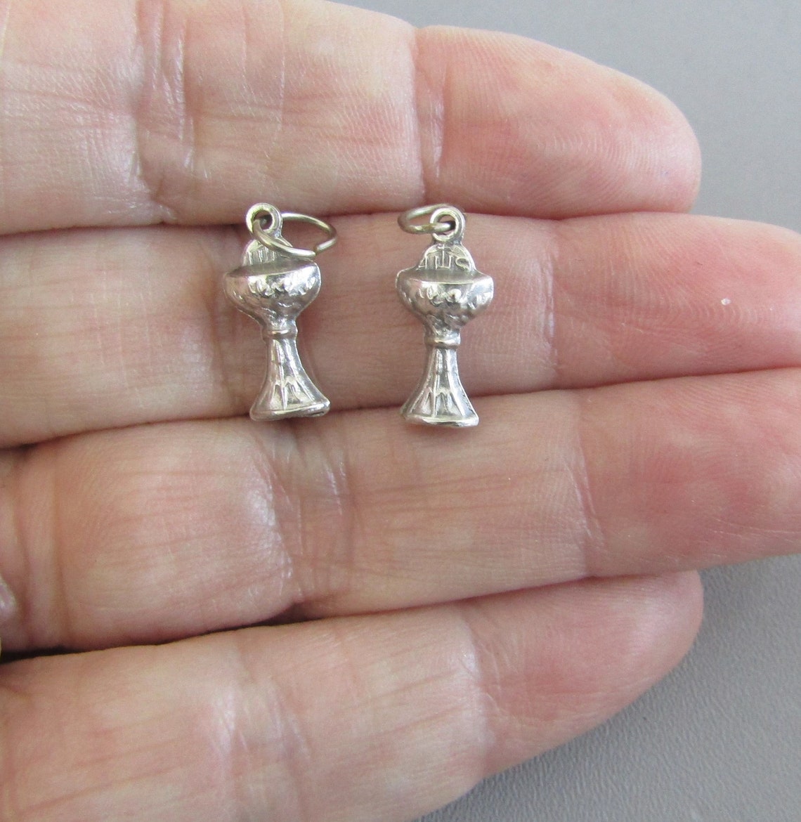 Silver First Holy Communion CHALICE Charms Gold 1st - Etsy