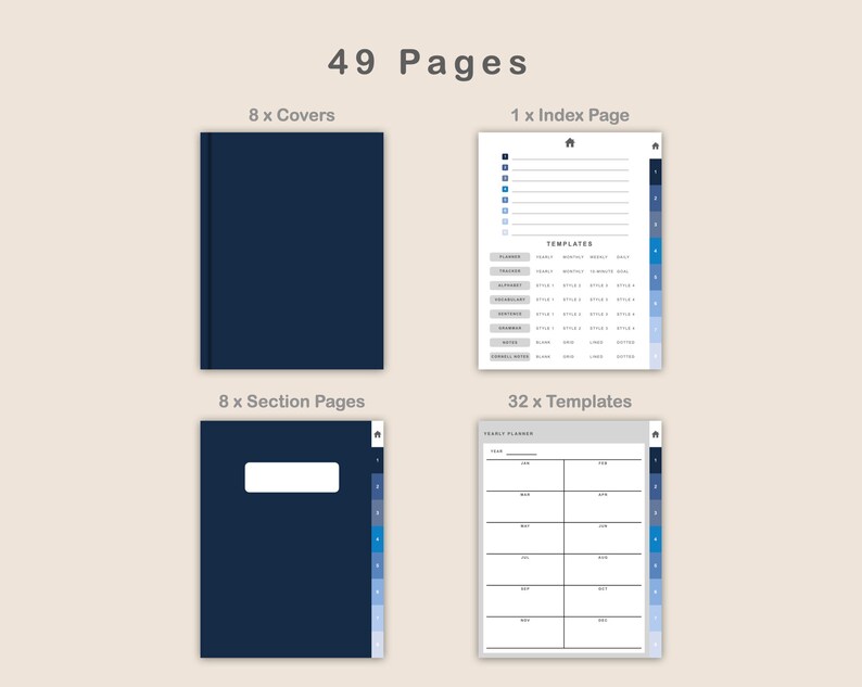 Digital Language Learning Goodnotes Language Planner Etsy Hong Kong