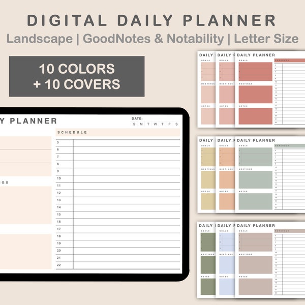 Undated Digital Planner - Etsy