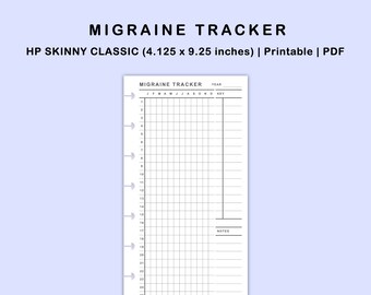 Migraine Tracker Happy Planner - Etsy