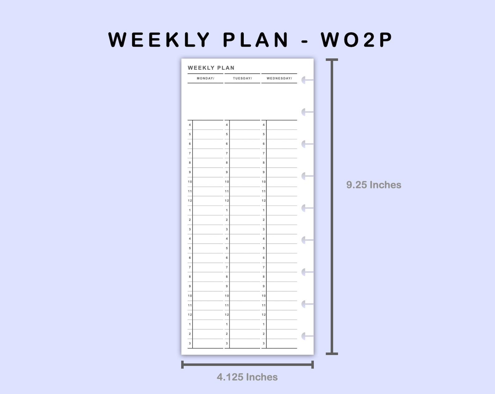 Skinny Classic Happy Planner Inserts Weekly Planner, Undated Weekly ...