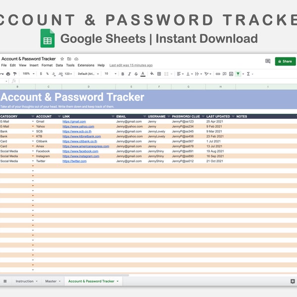 Password Keeper - Etsy