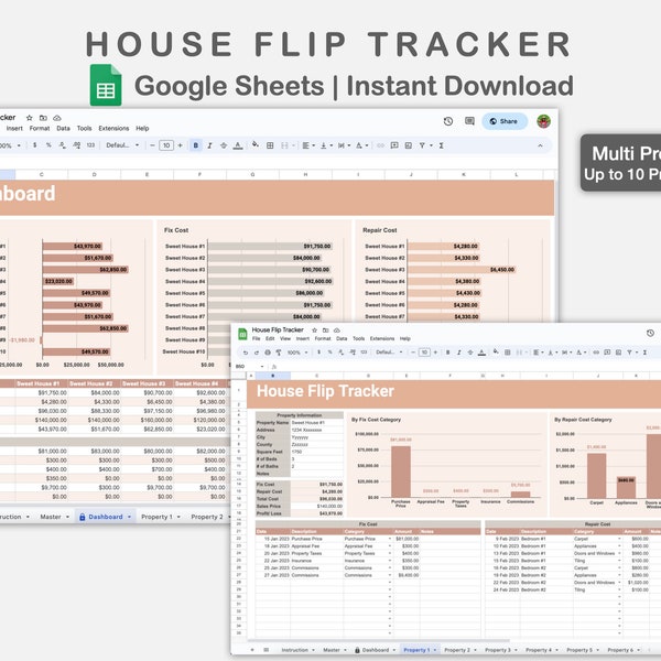 House Flip Spreadsheet - Etsy