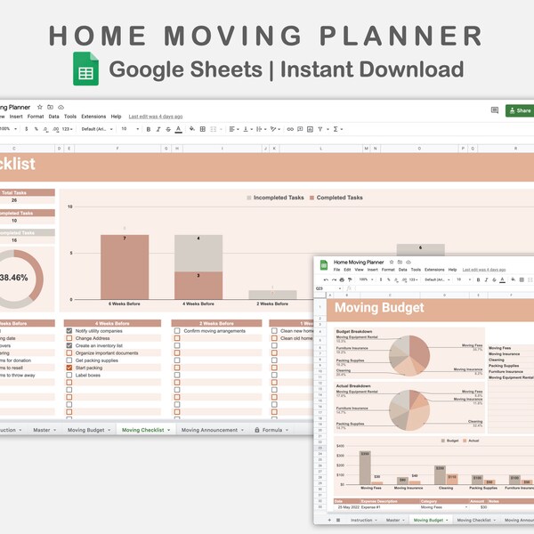 Moving Checklist - Etsy