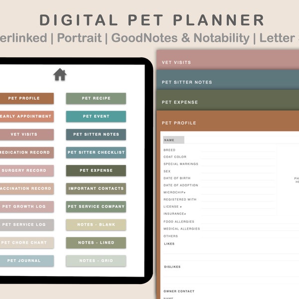 Pet Planner - Etsy