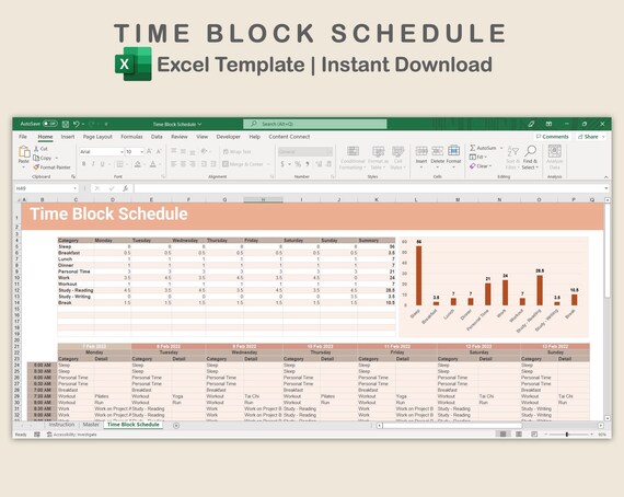 Microsoft Excel Schedule Template