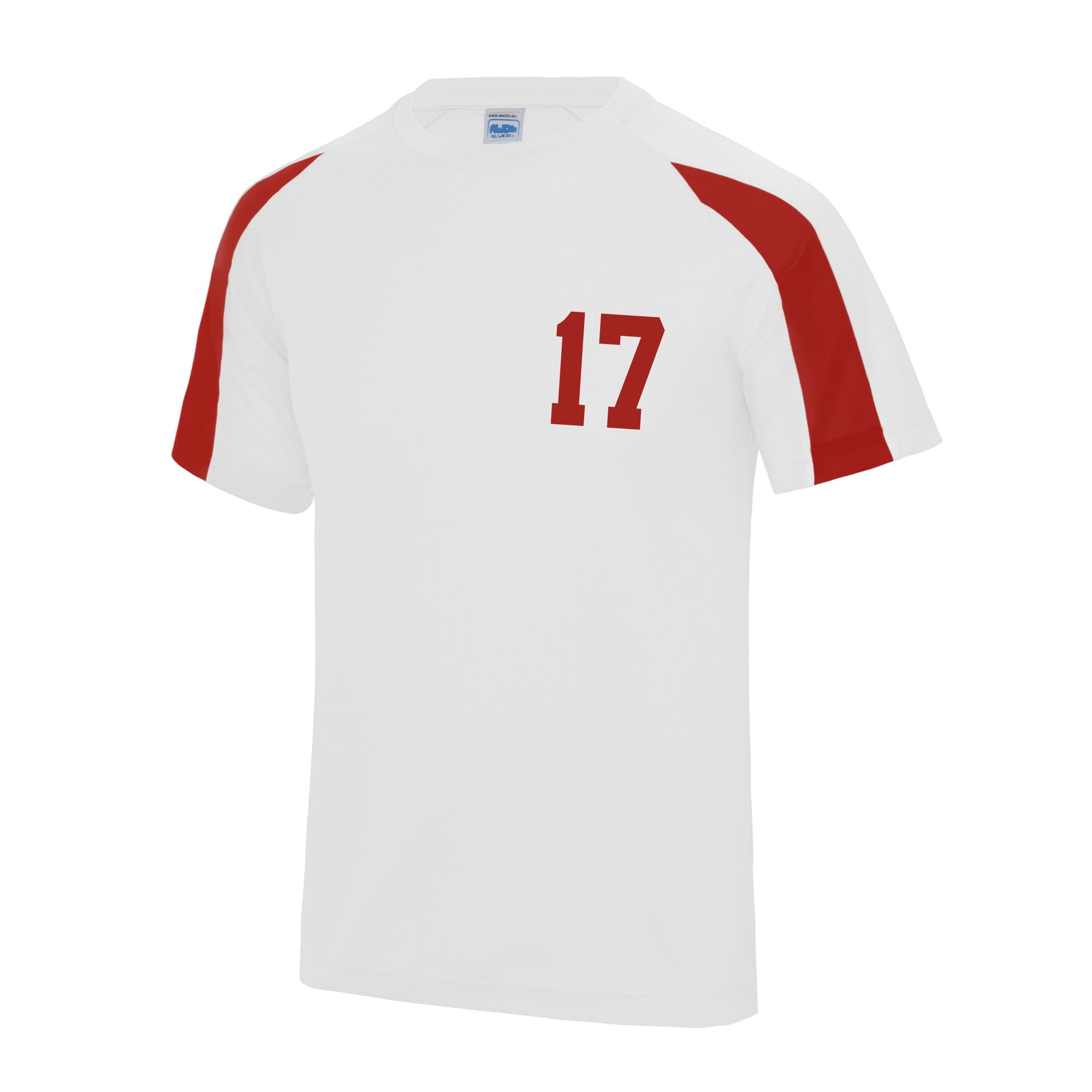 Adults Personalised Sport Football T-shirt Contrast Football Shirt Name ...