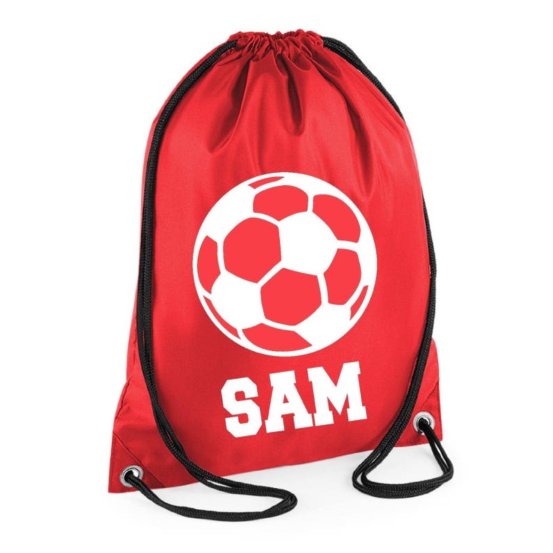 Personalised Name Drawstring Football Bag School Club PE | Etsy UK
