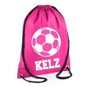 Personalised Name Drawstring Football Bag Custom Sports Bag for Adults ...